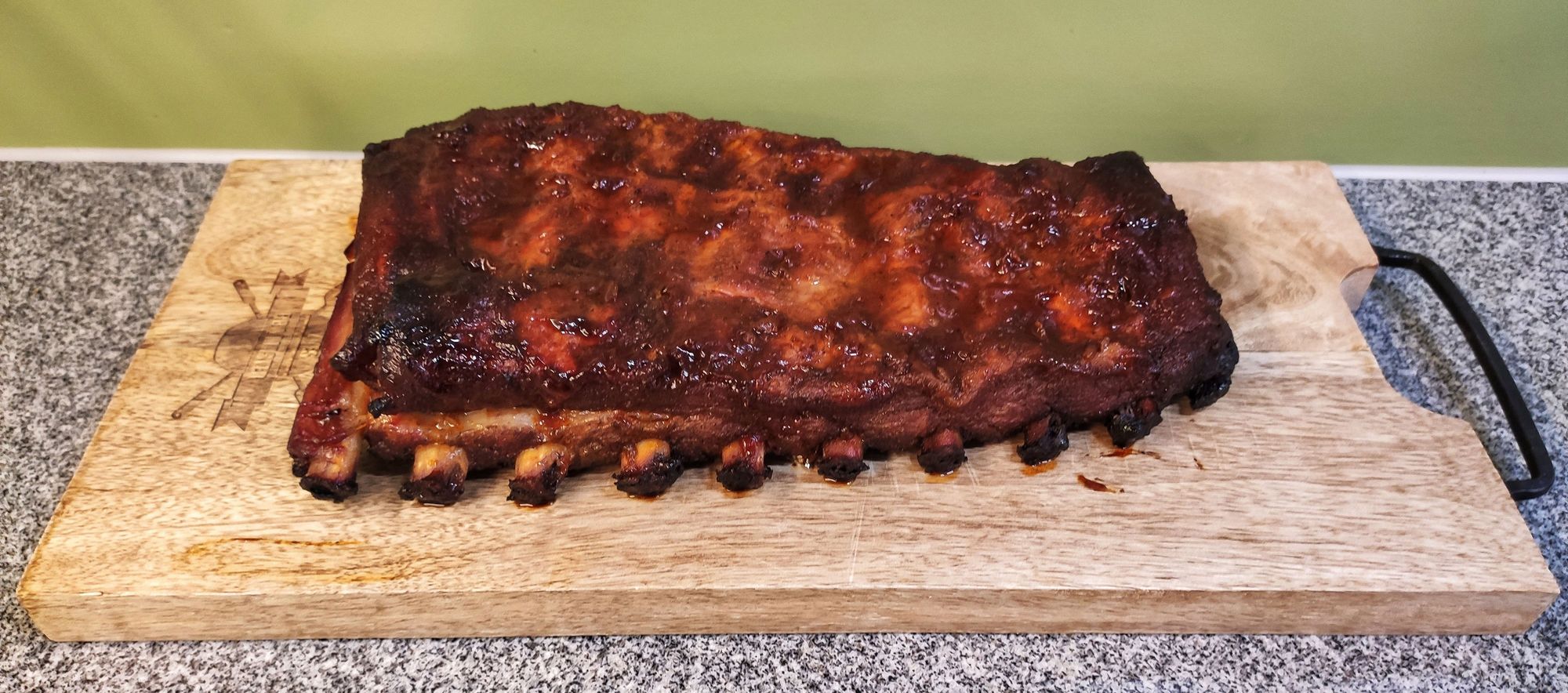 BBQ Cherry Chipotle Spare Ribs | Ihf the beef